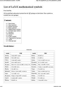 Comandos e Simbolos Latex - Docsity