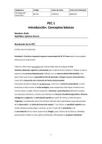 PEC 1 Psicología del Desarrollo UOC - Docsity