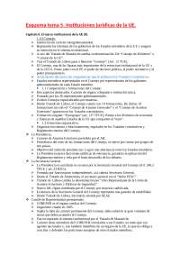 Esquema tema 5. IJUE. - Docsity