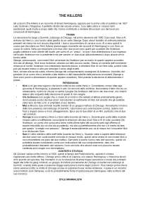 The Killers - Ernest hemingway | Appunti di Letteratura Americana | Docsity