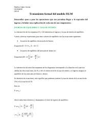 Tratamiento formal del modelo ISLM - Docsity