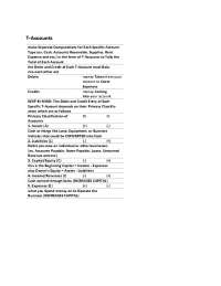 Cheat Sheet: T Accounts Formulas - Docsity
