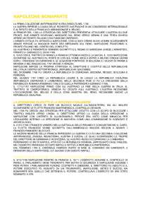 NAPOLEONE BONAPARTE (STORIA) - Docsity