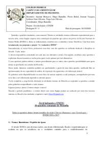 Atividades Filosofia ENEM - Docsity