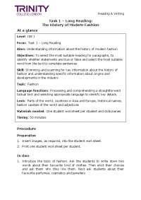 B1 trinity oficial examen reading and writing - Docsity