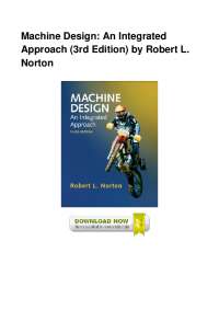 Machine Design Norton 3 Ed - Docsity