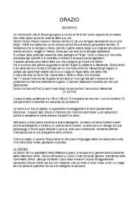 ORAZIO (biografia, satire e odi) - Docsity