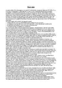 Vita e opere di Socrate - Docsity