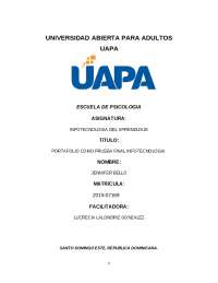 Portafolio de infotecnologia uapa - Docsity