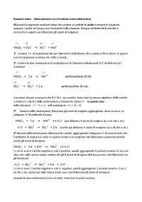 Reazioni redox - chimica - Docsity
