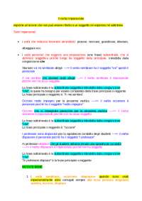 Il verbo impersonale - Docsity