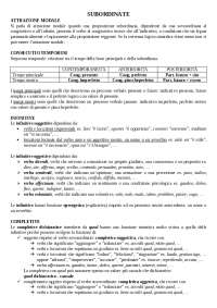 Schema delle subordinate latine. - Docsity