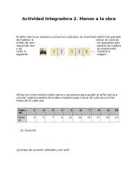 Actividad Integradora 2 Modulo 11 | Ejercicios de Matemáticas | Docsity