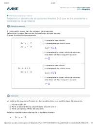 Resolver un sistema de ecuaciones lineales 2x2 que es inconsistente o ...