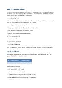 Conditionals Teoria - Docsity