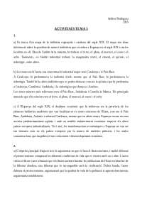 Actividades de historia para repasar temario - Docsity