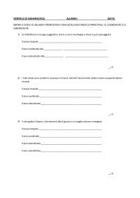 Grammatica verifica sui complementi - Docsity