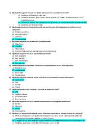 Domande modulo 1 Esame Eirsaf full | Esercizi di Elementi di Informatica | Docsity