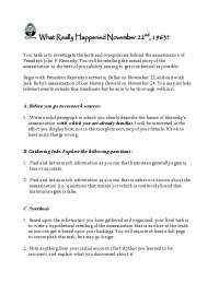 JFK assassination analysis - Docsity