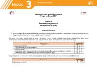 Modulo 3 actividad 2 - Docsity