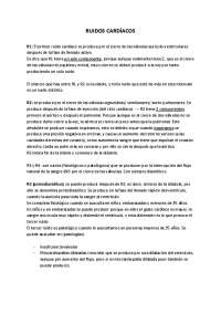 RUIDOS CARDÍACOS (R1, R2, R3 y R4) | Apuntes de Cardiología | Docsity