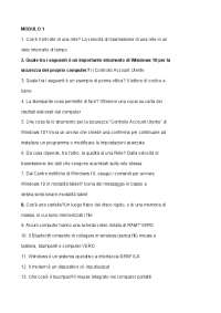 Eipass 7 Moduli User, Standard - Tutti i Moduli - - Docsity