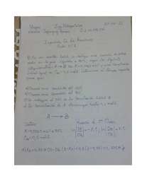 Ejercicios de Reactores químicos - Docsity