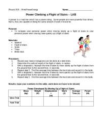 Physics lab of power - Docsity