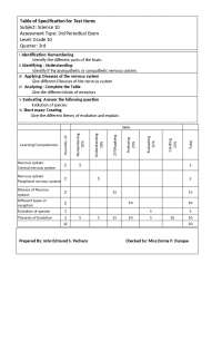 Grade 10 TOS Periodical exam in science 10 | Exams Earth science | Docsity