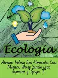 ECOLOGIA tipo de portadas para un buen ejercicio - Docsity