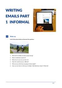 Writing informal emails - exercise - Docsity