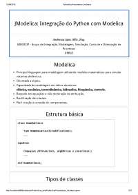 Aula de Python e Modelica - Docsity