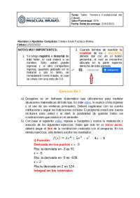 Calculo integral, ejercicio 2 - Docsity