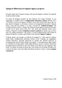 Chimica: legame sigma e legame pi-greco | Appunti di Chimica - Docsity