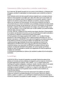 Que es la gramatica, definicion - Docsity