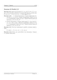 Esercizi di complementi di matematica - Docsity