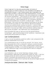 Vita e opere di Victor Hugo - Docsity