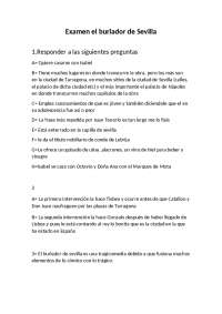 Actividades libro Burlador de Sevilla - Docsity