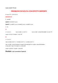 Esercizio di Matematica sui Problemi di scelta - Docsity