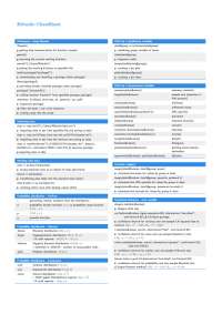 RStudio Cheat Sheet - Docsity
