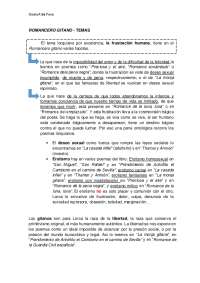 Temas Romancero Gitano - Docsity