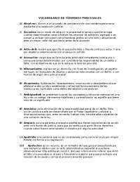 Terminos Procesales Jurídicos - Docsity