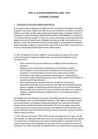 El sexenio democratico - Docsity