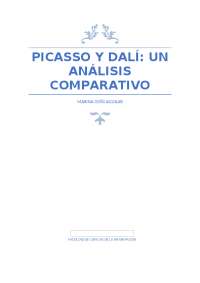 Análisis comparativo Dalí vs. Picasso - Docsity