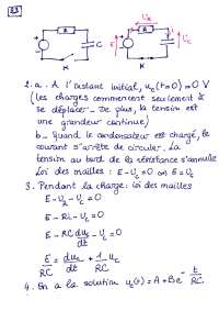 Cours d`électrocinétique EC2-Bobine et condensateur - Docsity