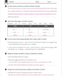 Repaso de lengua 4 primaria tema 8 - Docsity