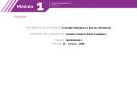 Actividad integradora 1 modulo 1 Prepa en linea sep - Docsity
