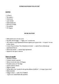 Espressionismo francese e Matisse - Docsity