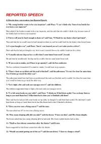 REPORTED SPEECH 2do bachillerato - Docsity