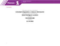 Modulo 1 actividad integradora 1 - Docsity